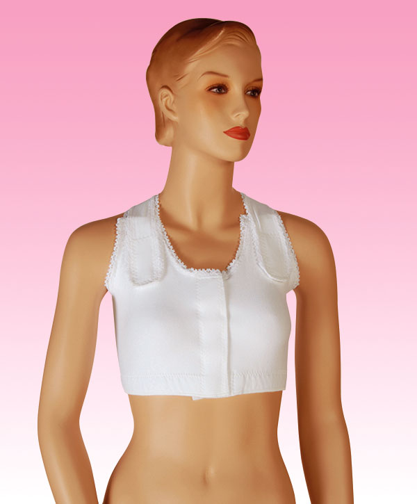 Velcro Strap Heavy Compression Post Surgical Bra EMS Surgical Post